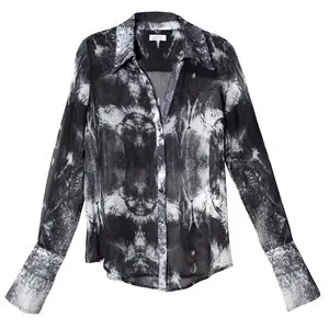 BABS BOUTIQUE NYC Silk Georgette Printed Blouse