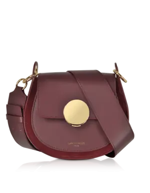 LE PARMENTIER Yucca Suede And Leather Shoulder Bag - Red