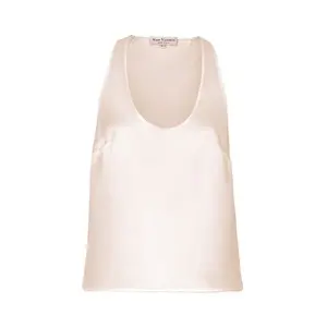 ANSE VICTORIN Victoria Silk Top - White