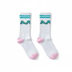 ALTRA VOLTA Retro Stripe Graphic Crew Socks - White