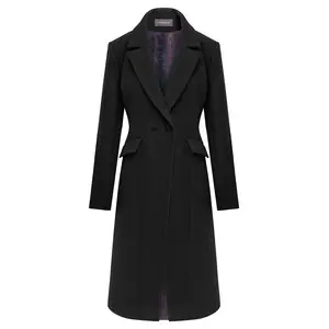 MANDRAGORA Tailored Wool Overcoat - Black