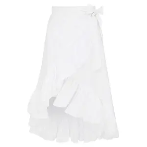 LISA THE LABEL Le Jardin Tiger Lily Wrap Skirt - White