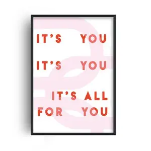 FANCLUB It's All For You Indie Music Giclée Art Print - Pink