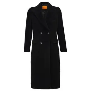 VULTO Alpaca Double-breasted Coat - Black