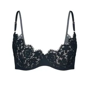 MONIQUE MORIN LINGERIE Frisson Scoop Demi Bra - Black