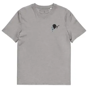 ANCHOR & CREW Heather Artist Monkey Organic Cotton T-shirt - Grey