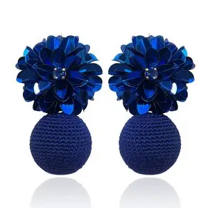 PINAR OZEVLAT Blossom Bonbons Dangle Earrings - Blue