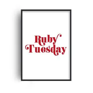 FANCLUB Ruby Tuesday Giclée Art Print - Red