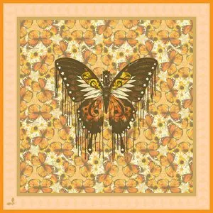 Henelle Brown / Rose Gold / Orange Laurel Canyon Silk Scarf