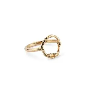 LULU AND BOO JEWELLERY Nine Carat Halo Ring - Gold