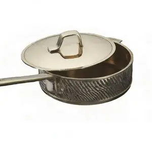 EAGLADOR Uncoated Pfas-free Kansa Bronze Sauté Pan – Robustus - Gold