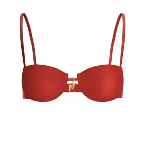 BLACKBOUGH SWIM Simone Underwire Bikini Top - Red