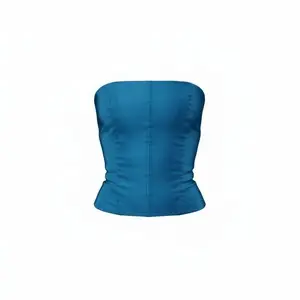 THE COOLGIRL NYC Jane Strapless Corset - Blue