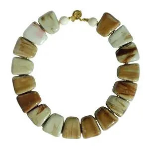 EDGAR NAVARRO JEWELRY Ceramic Statement Necklace - Brown