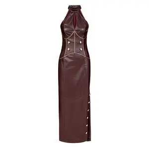 SAINT ONES Rox Leather Dress