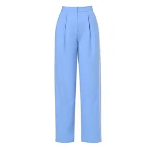 AGGI BY HALEWSKI Omena Long Wide Leg Slit Trousers