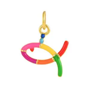PINNOLE Gold Fish 'n Love Charm - Yellow