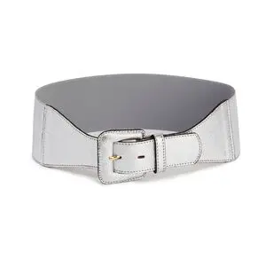 JUAN-JO Juan-Jo Wide Leather & Elastic Band Belt