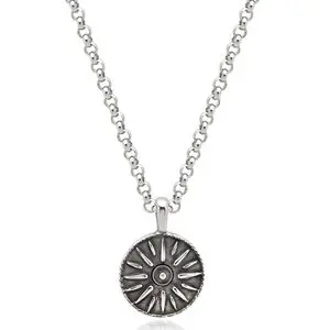 NIALAYA JEWELRY Necklace With Ancient Sun Pendant