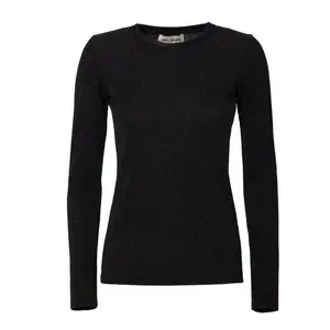 JULIA ALLERT Fitted Long Sleeve Lurex Top