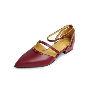 MASTRA MA' Mastra Ma Iris Leather Ballerinas - Red