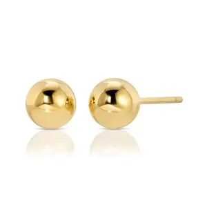 MAYA BRENNER DESIGNS 14k Yellow Gold 5mm Ball Stud Earrings