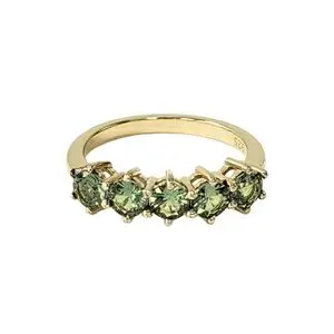 BELINDA JEWELZ Lena Peridot Ring - Green