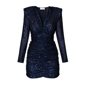 AGGI BY HALEWSKI Sequin Mini Dress - Blue