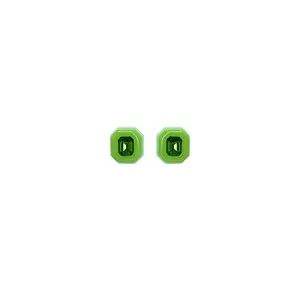 GISSA BICALHO Octagonal Stone Earrings - Green