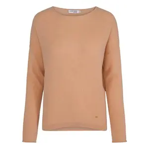 TIRILLM Ally Cashmere Boatneck Pullover - Brown