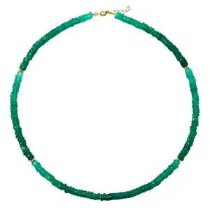 BOMBYX HOUSE Agate And Gold Beaded Necklace