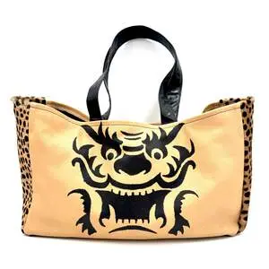 LYNN TALLERICO Neutrals Mahjong Tote - Beige