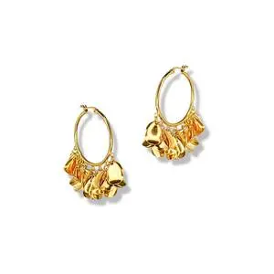 JAREDJAMIN Large Petali Click-top Hoop Earrings - Gold