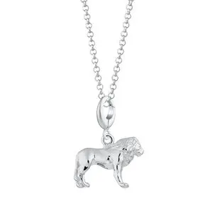LILY CHARMED Sterling Lion Charm Necklace - Silver