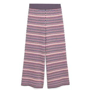 PERALUNA Illusion Organic Cotton Jacquard Knit Trousers