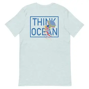 ANCHOR & CREW Think Ocean Jellyfish Cotton T-shirt - Blue