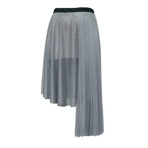 ARTISTA Asymmetrical Mesh Overlay Skirt