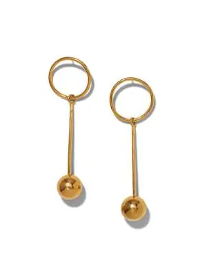 JAREDJAMIN Orbita Pendulum Post Earrings - Gold