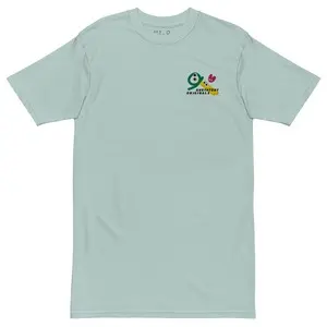 ANCHOR & CREW Ice Gustatory Originals Shapes & Sizes Heavy Cotton Embroidered T-shirt - Blue