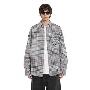 MYSIMPLICATED Oversized Checkered Long Sleeve Shirt Shirt Complex Minds