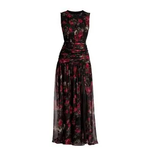 FREAK VAULT Floral Print Drape Dress