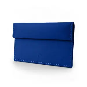 GODI. Handmade Compact Leather Coin And Card Holder Cobalt - Blue