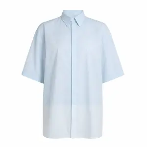 P4P3RS Hand-bleached Batiste Shirt Numbered Edition - Blue