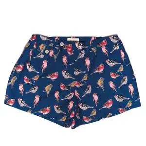PIER SICILIA Marcello Birds Shorts - Blue