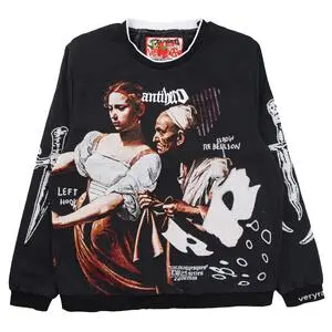 VERYRARE Antihero Judith Crewneck Jacquard Tapestry