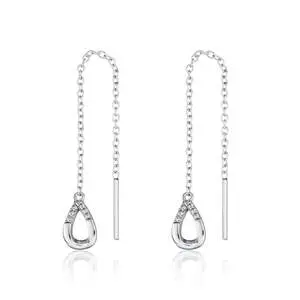 SCREAM PRETTY Illusion Threader Earrings - Silver