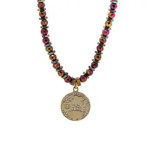EBRU JEWELRY Protection And Luck Symbol Pendant Necklace - Gold/yellow