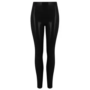 ELISSA POPPY Latex Leggings - Black