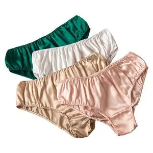 SOFT STROKES SILK Pure Mulberry Silk Bikini Panties - Purple
