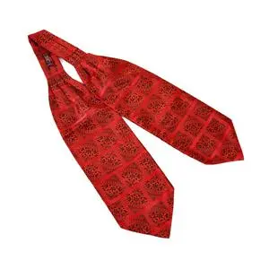 DAVID WEJ Self-tie Paisley Cravat - Red/black